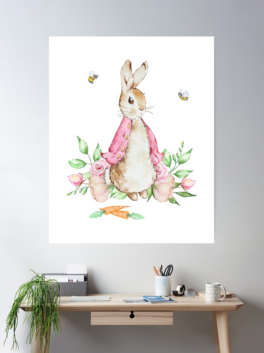Nursery Characters, Peter Rabbit, Beatrix Potter Poster Wall Art ...