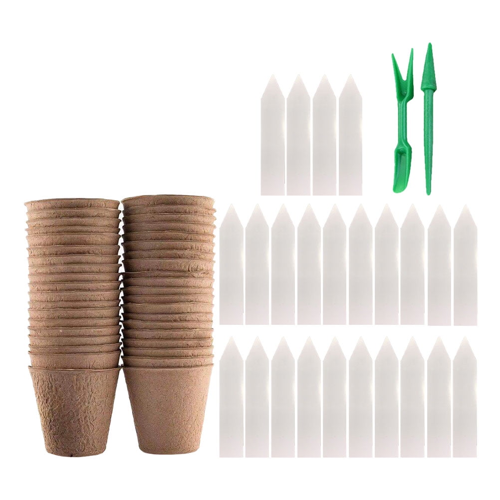 Nursery Cup Round Plant Pots Labels Seedling Cups Flower Garden ...