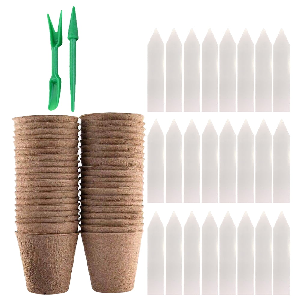 Nursery Cup Simple Pot Gardening Plant Germination Pots Label Seedling ...