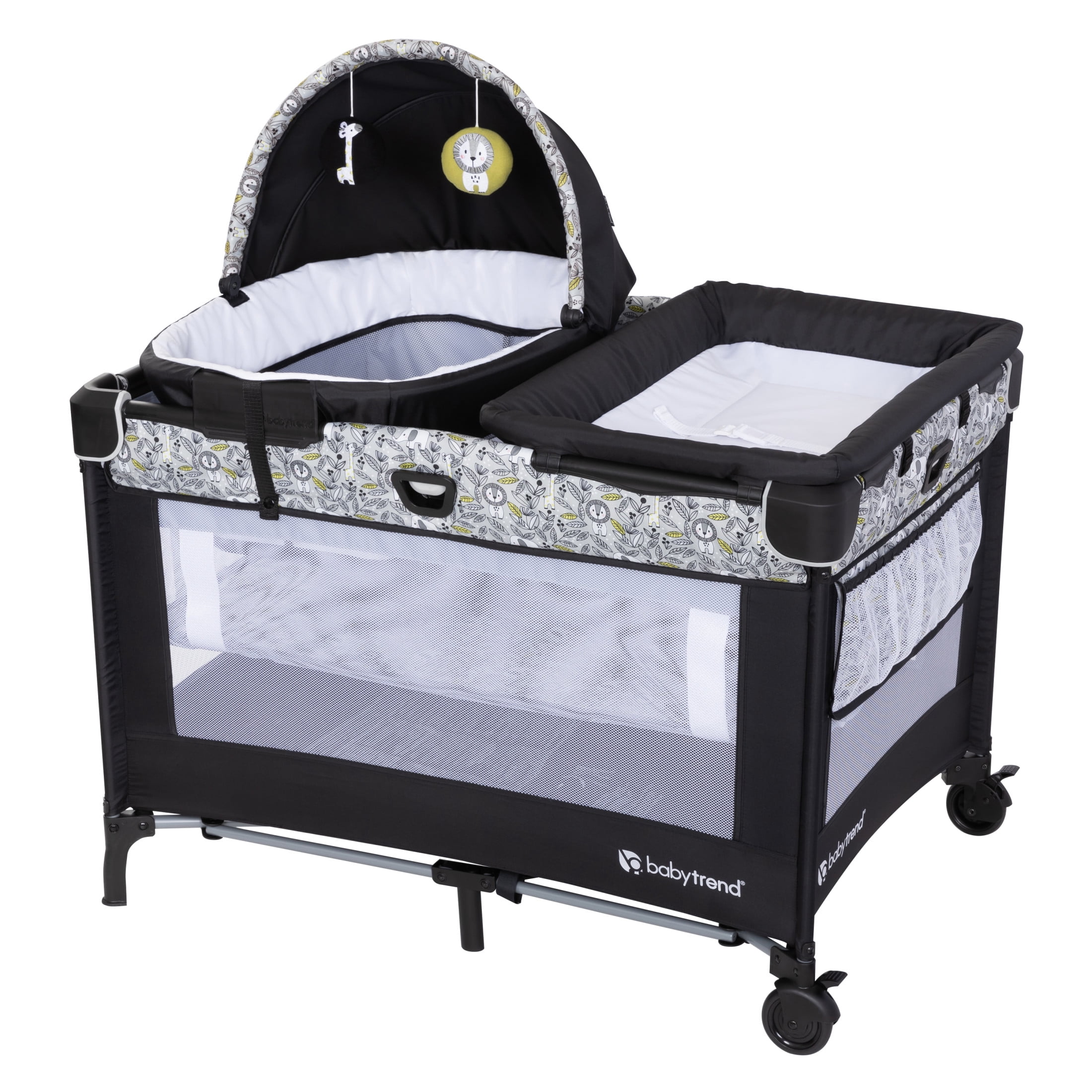 Baby Trend Nursery Den Playard with Snooze Pod and Flip Over Changer ...
