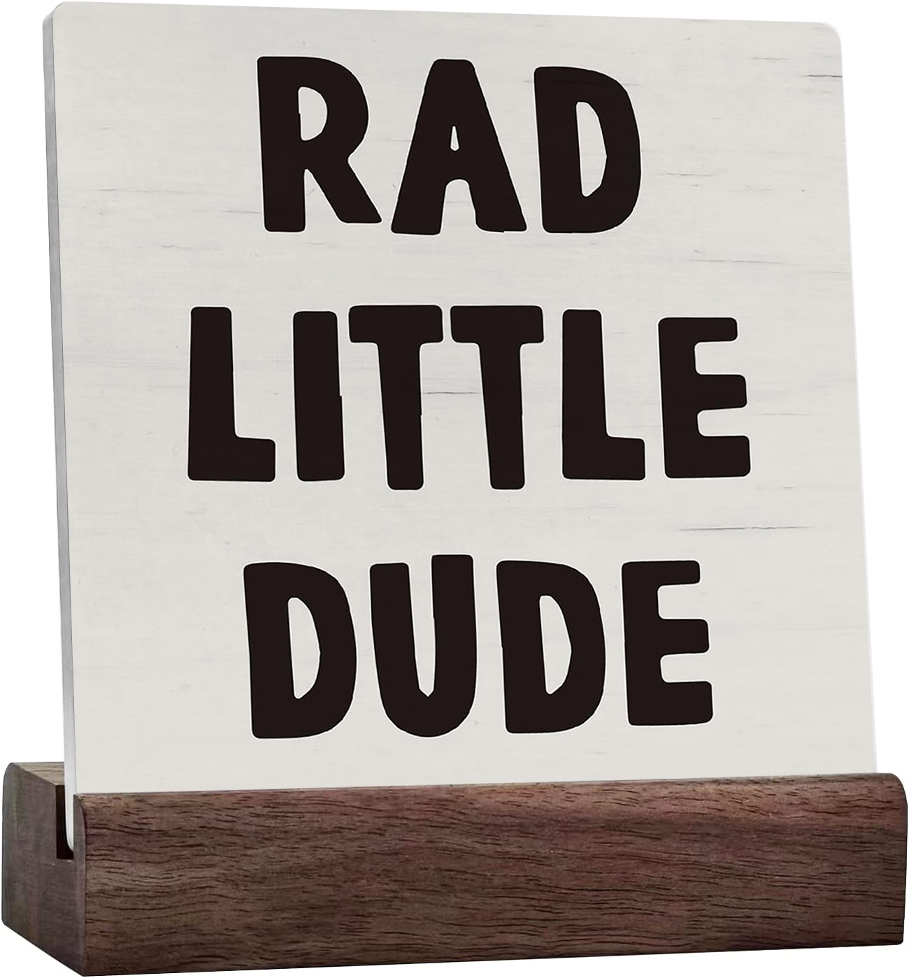Nursery Desk Decor Ceramic Desk Sign, Rad Little Dude Room Sign, Kids ...