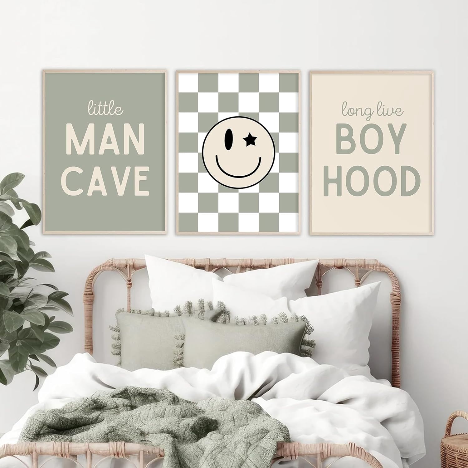 Nursery Dinosaur Wall Art Prints Set of 3 Boys Room poster Wall Decor ...