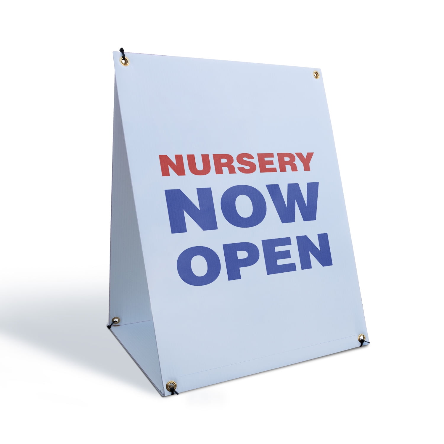 Nursery Now Open Sidewalk Sign 18 Inch x 24 Inch A-Frame Images On Both ...
