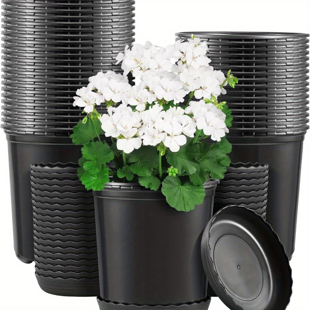 Nursery Pot for Plants Flexible Flower Pots with Drainage Hole and ...