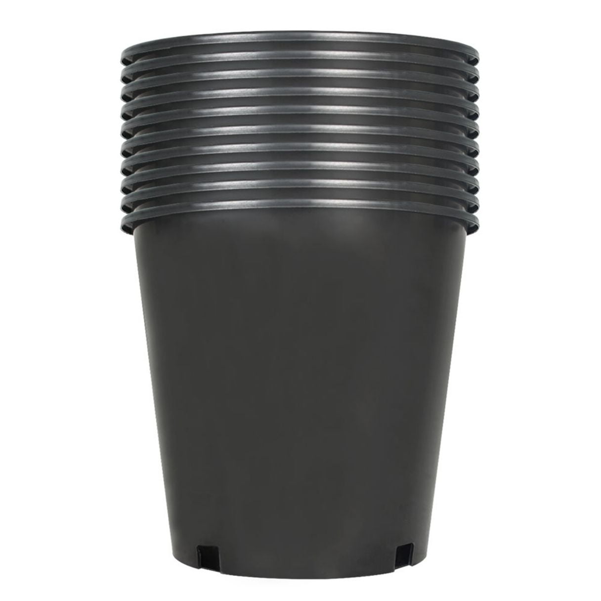Nursery Pots 2 Gallon 10 Pack Garden Planter Plastic Seedling Pots ...