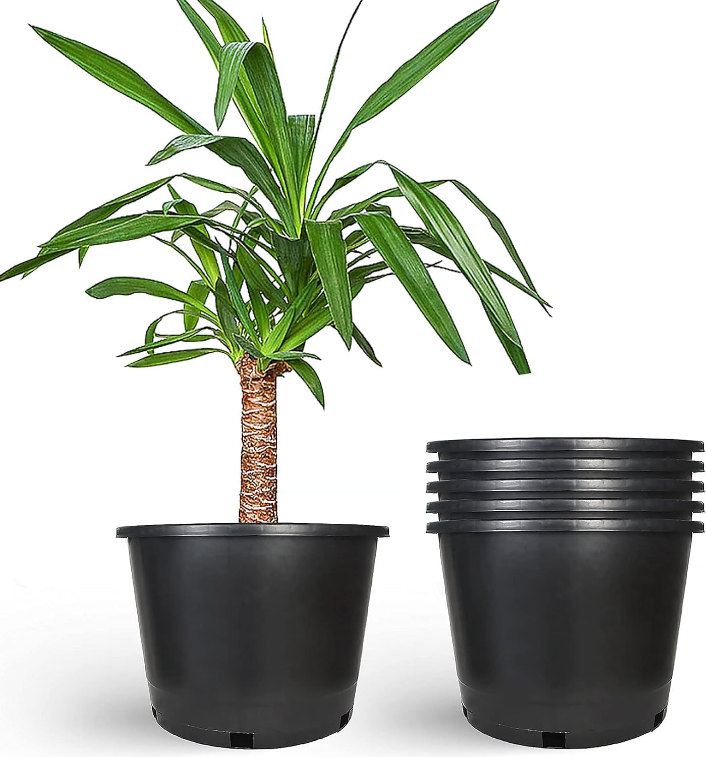 Nursery Pots 8.4 Gallon Pots for Plants, Injection Molded Plastic ...