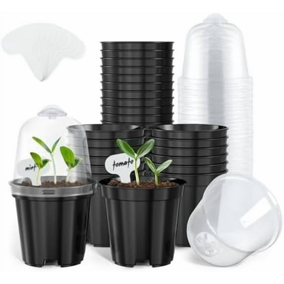 Nursery Pots for Plants,3 Inch Plant Pot for Planting with Humidity ...