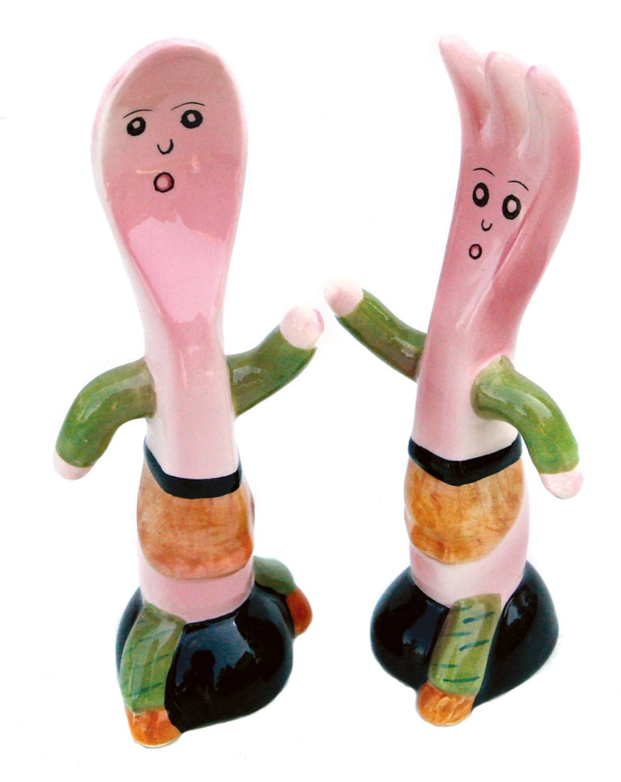 Nursery Rhyme Fork Ran Away With Spoon Ceramic Salt and Pepper Shaker ...