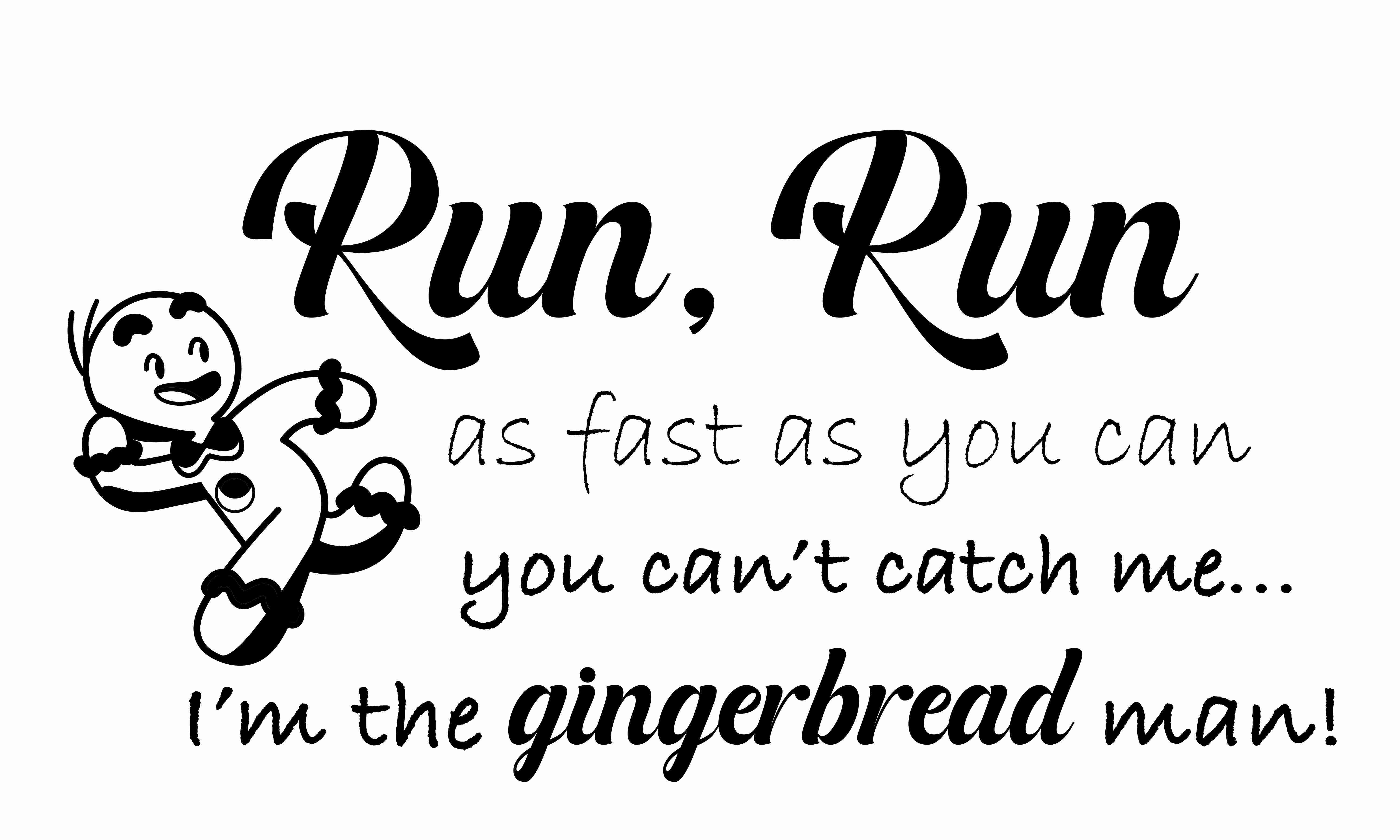 Nursery Rhymes Wall Art Lettering Design 22" x 36" | Run Run As Fast As ...