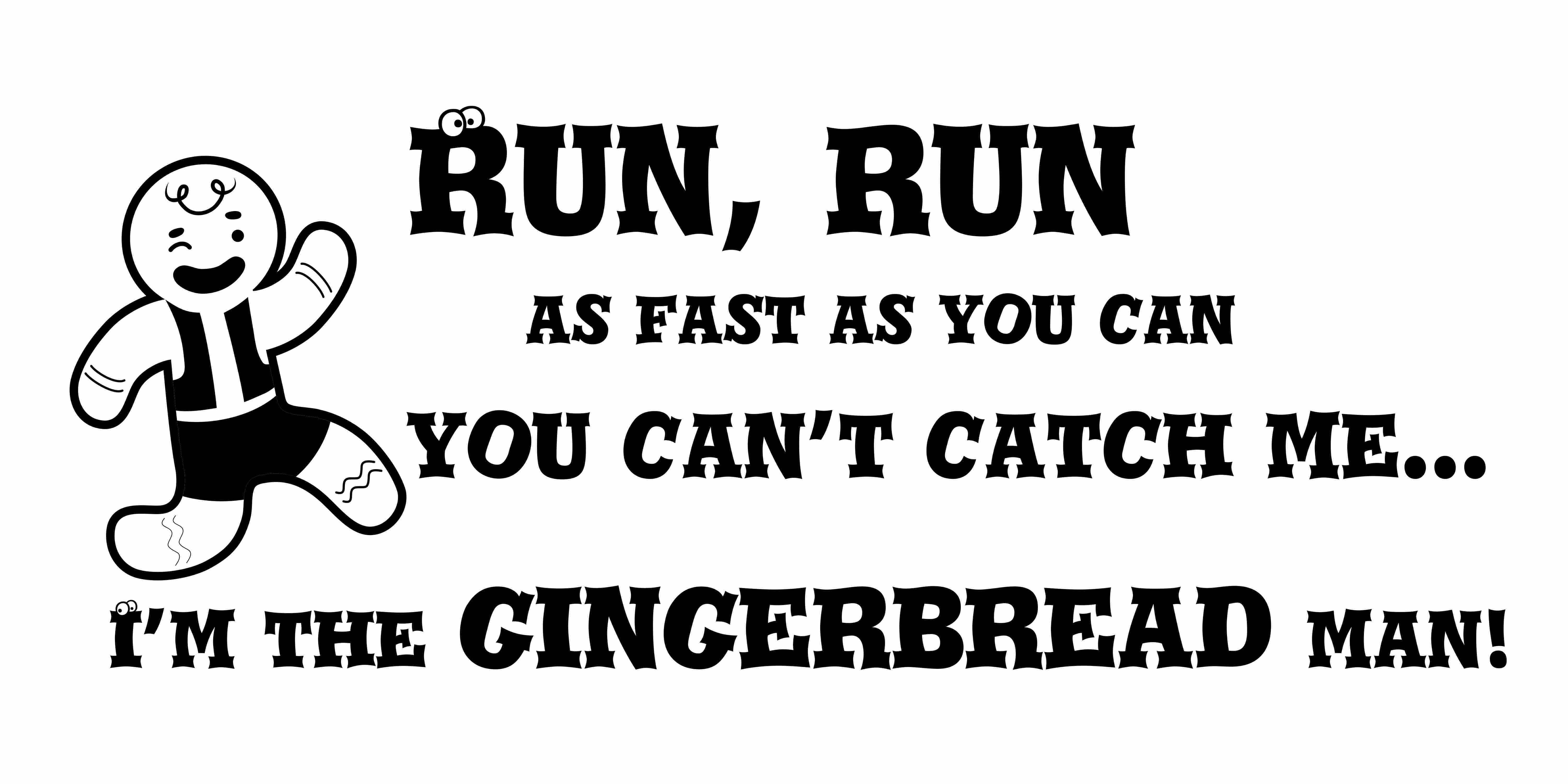 Nursery Rhymes Wall Art Lettering Design | Run Run As Fast As You Can ...