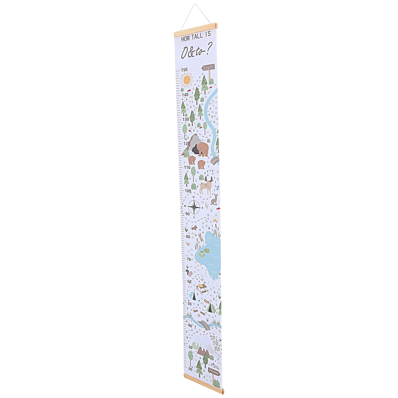 Nursery Room Kids Height Ruler Wall Hanging Height Chart For Children ...