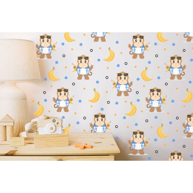 Nursery Room Wall Decals, Monkeys Wall Decor, Jungle Theme Stickers ...