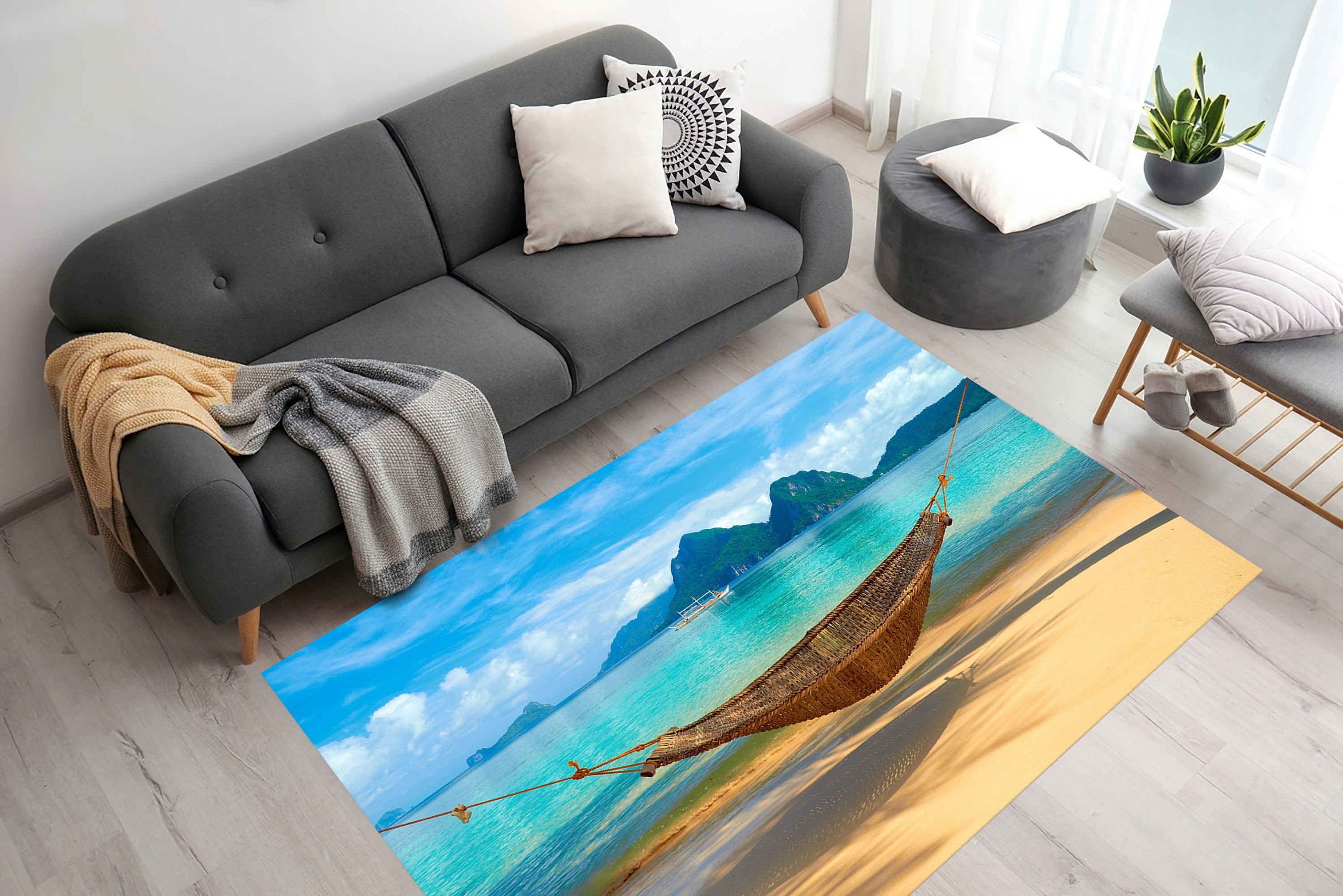 Nursery Rug, Landscape Rugs, Floor Rugs, Sea Landscape Rug, Hallway Rug ...