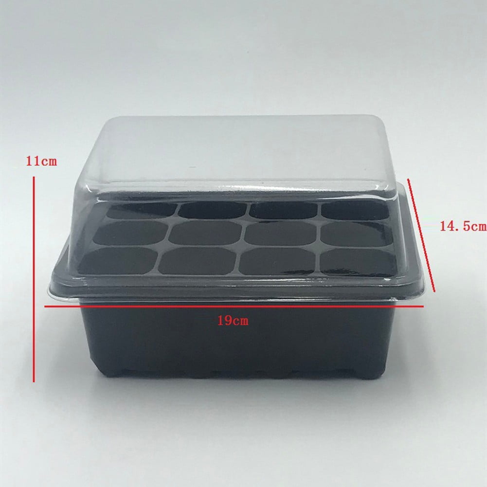 Nursery Tray Plant Starter Set with Transparent Lid - Indoor Gardening ...