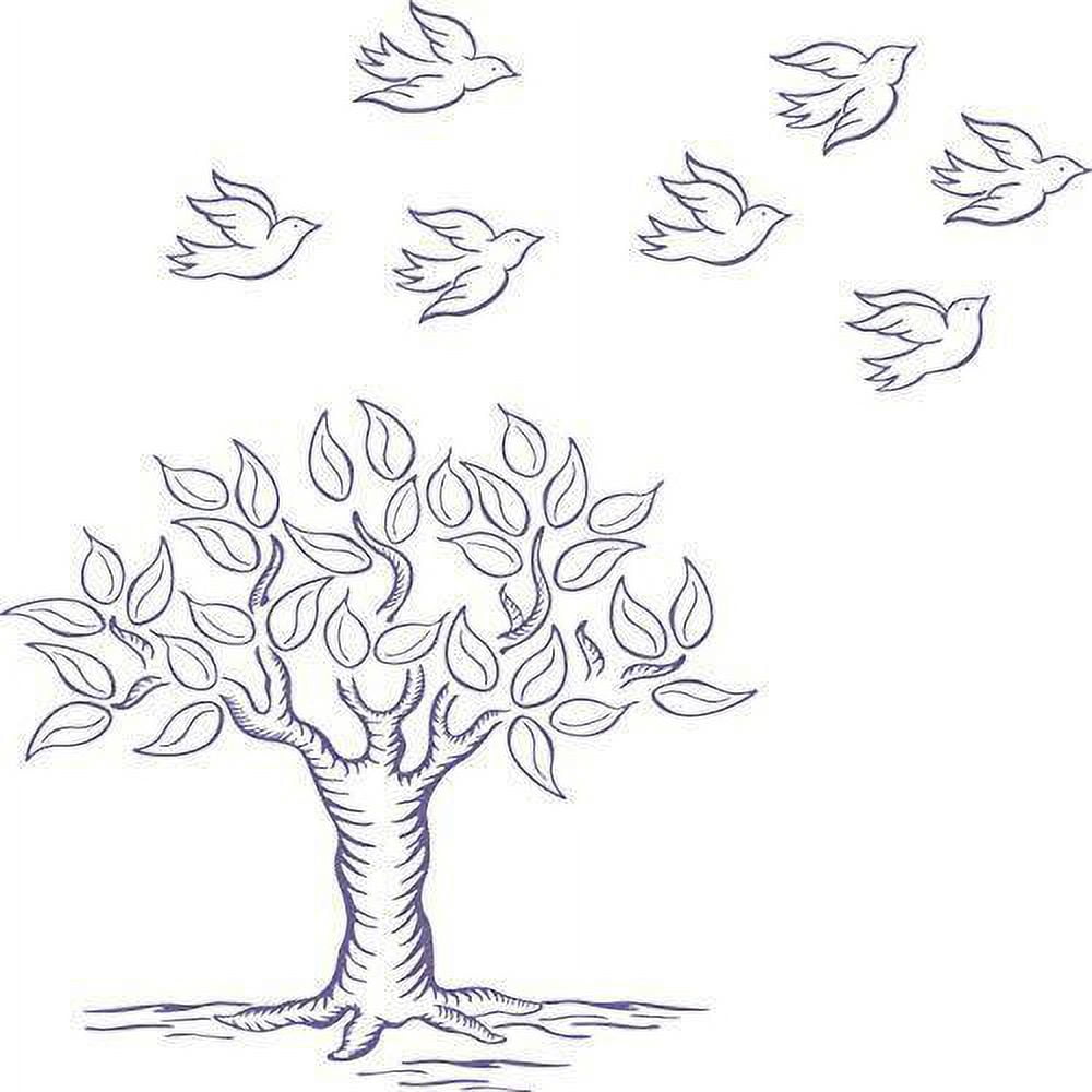 Nursery Tree Doves Birds Vinyl Wall Art Sticker Decal Graphic Home ...