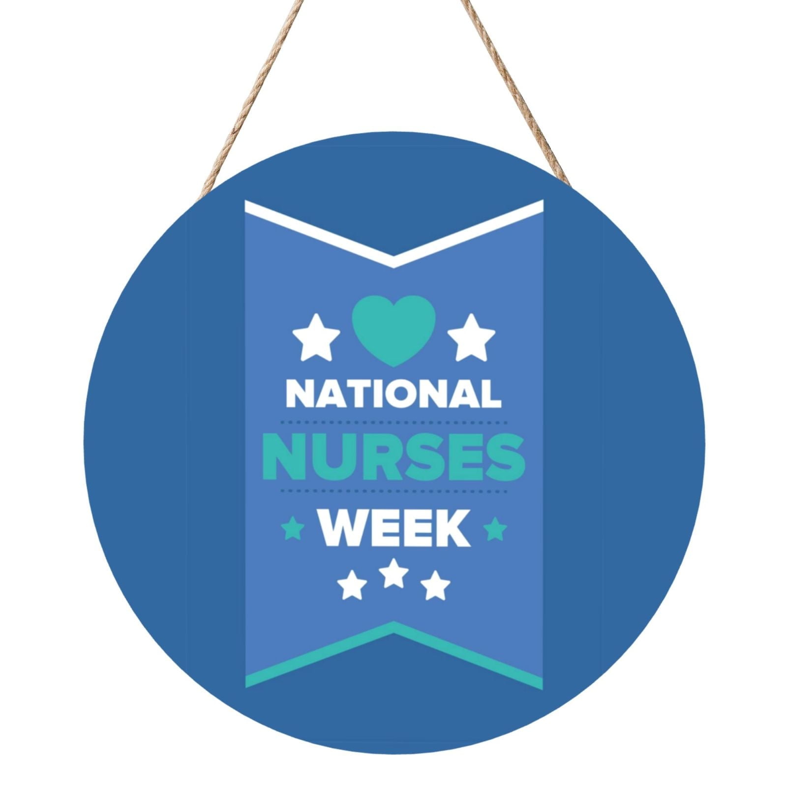 Nurses Appreciation Week Wooden Hanging Sign Ornament Welcome Sign For ...
