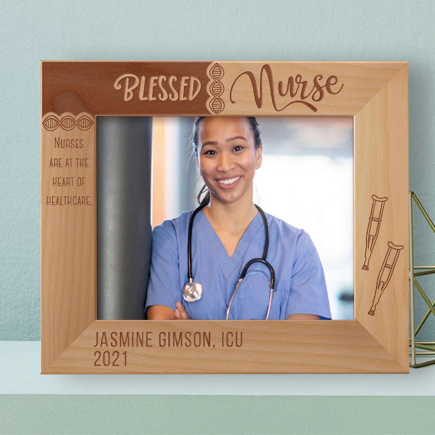 Nurses Are At The Heart Of Healthcare Personalized Wooden Frame-10" x 8 ...