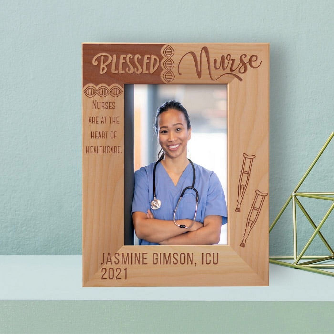Nurses Are At The Heart Of Healthcare Personalized Wooden Frame 4" x 6 ...