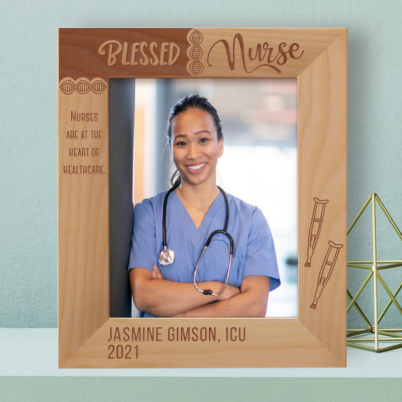 Nurses Are At The Heart Of Healthcare Personalized Wooden Frame 8" x 10 ...