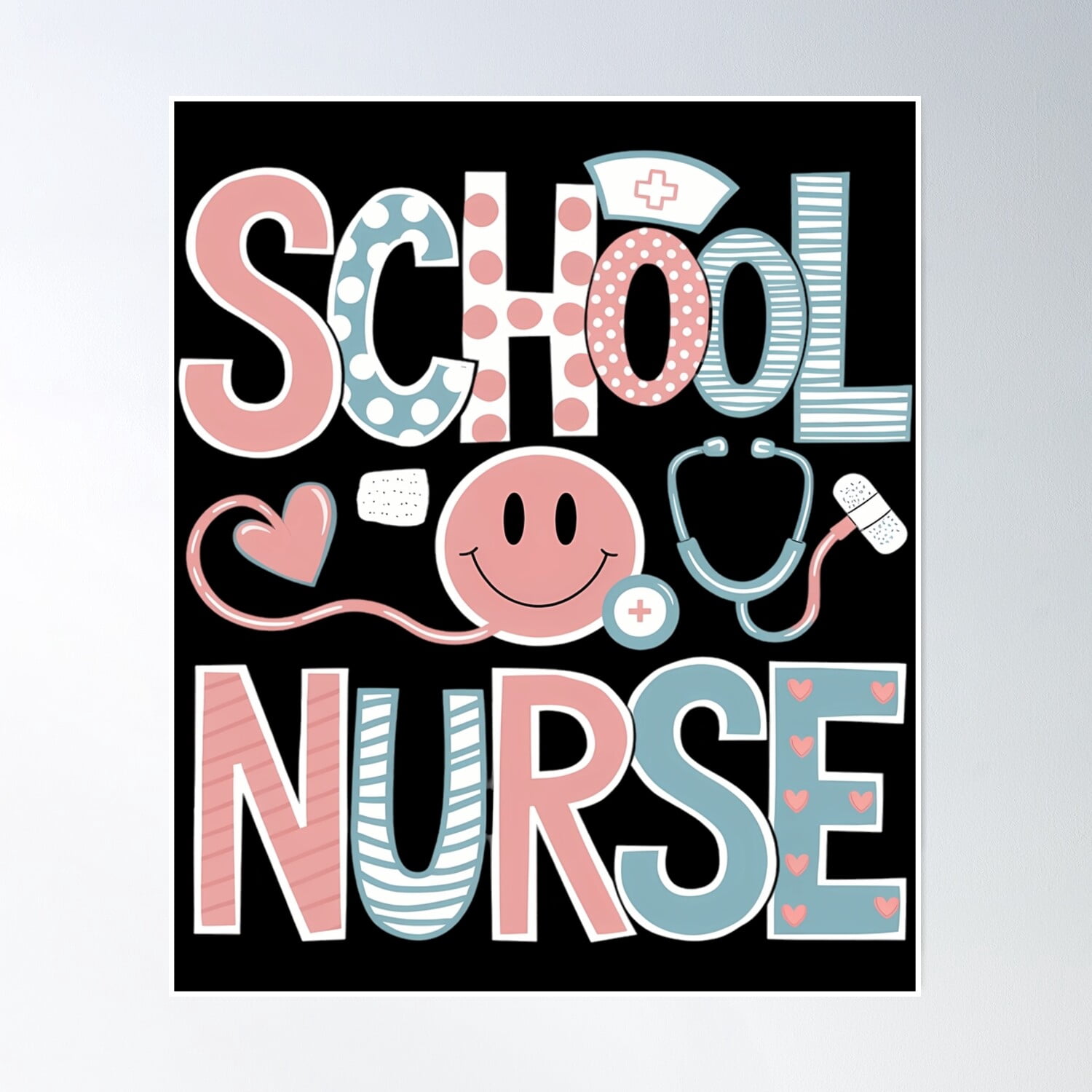 Nurses Back To School Poster Wall Art, Modern Wall Decor, 24x36 ...
