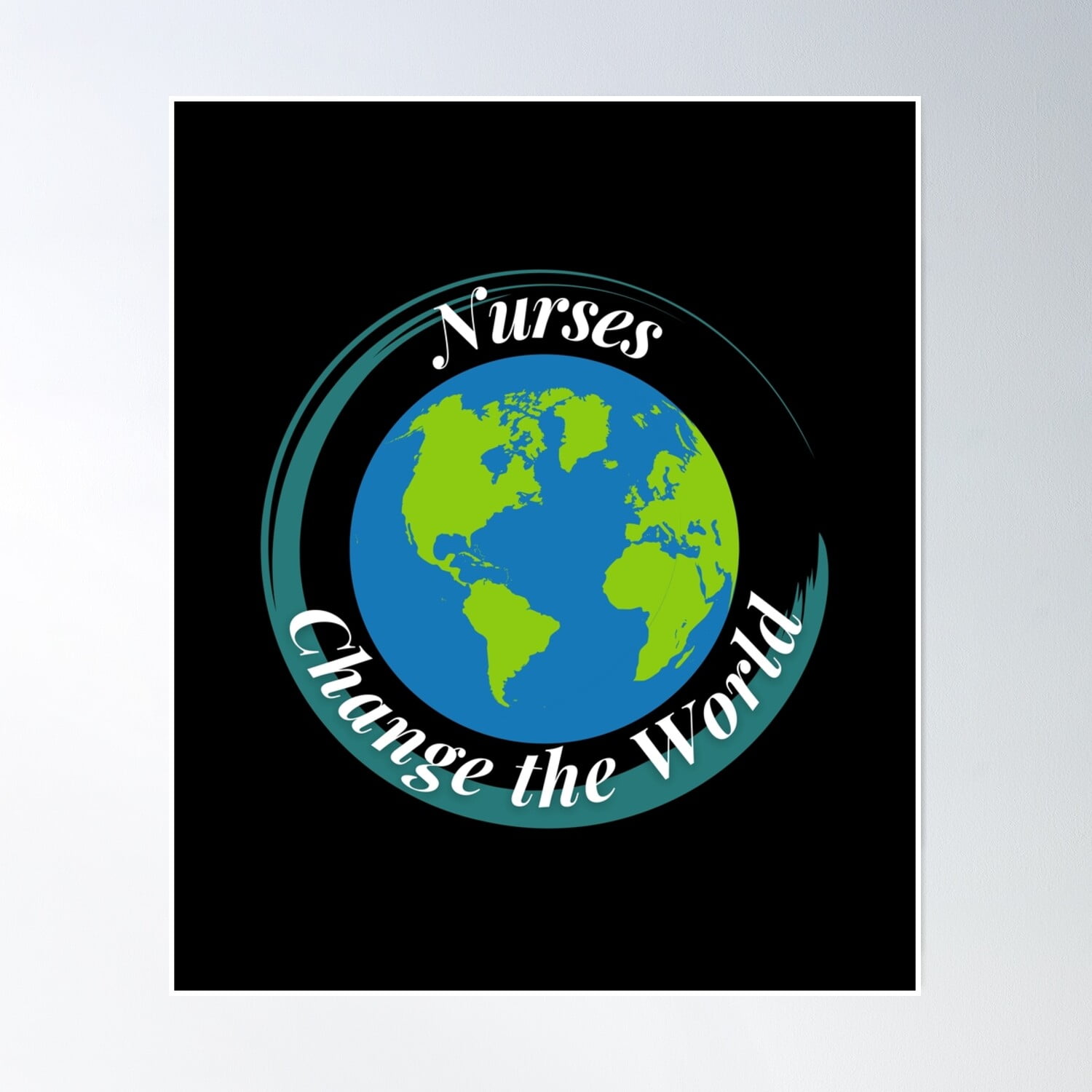 Nurses Change The World Poster Wall Art, Modern Wall Decor, 12x18 ...