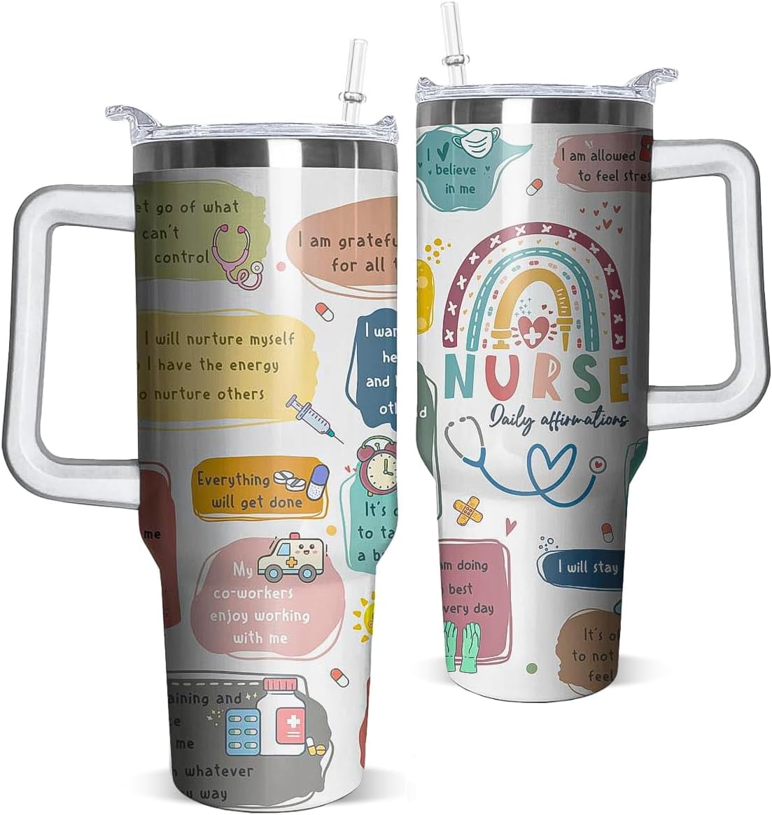 Nurses Gifts Nurse Tumbler Gifts for Women 40oz Nurse Tumbler with Lid ...