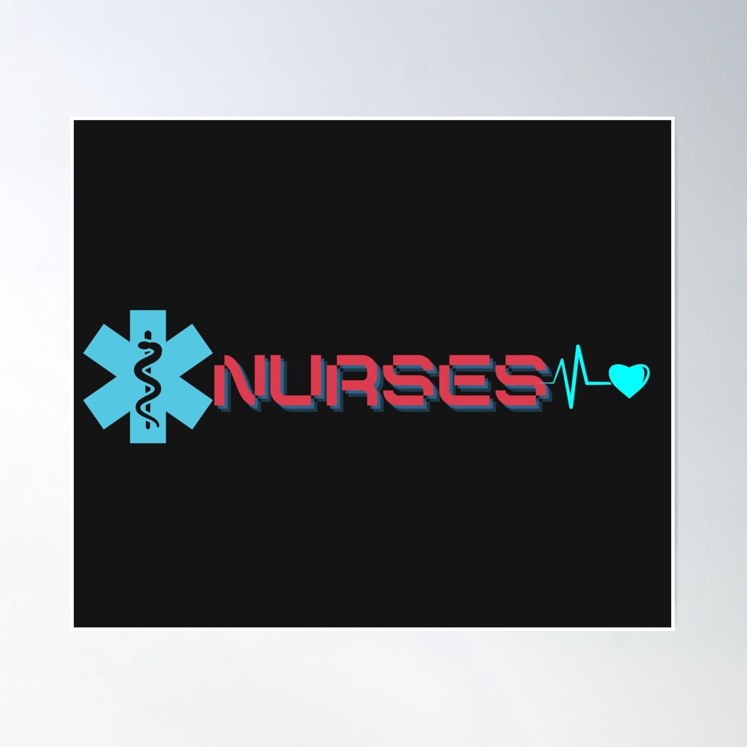Nurses Poster Wall Art, Modern Wall Decor, 12x18 UNFRAMED - Walmart.com