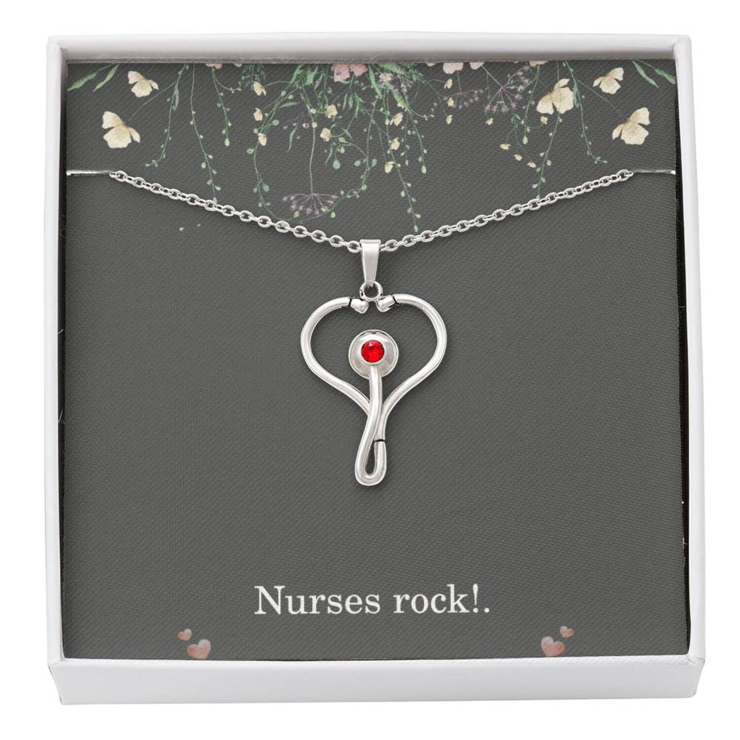 Nurses Rock Nurse Necklace Nurse Christmas Gift Nurse Appreciation Gift ...