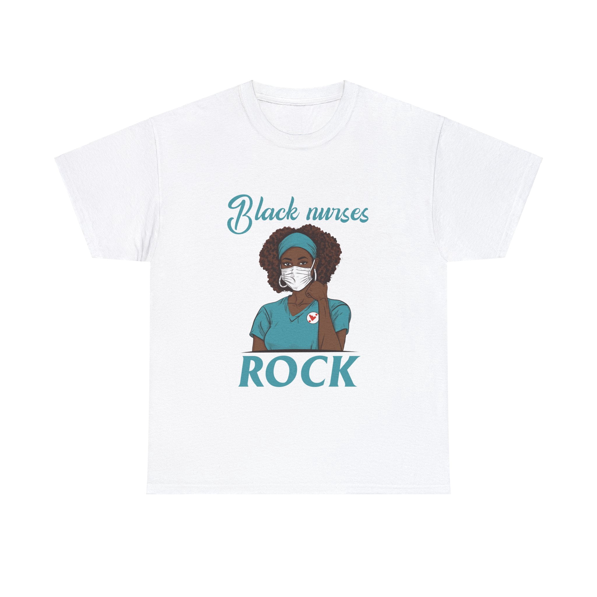 Nurses Rock T-Shirt, Women's African American Nurse Shirt ID-0315-HHKR ...