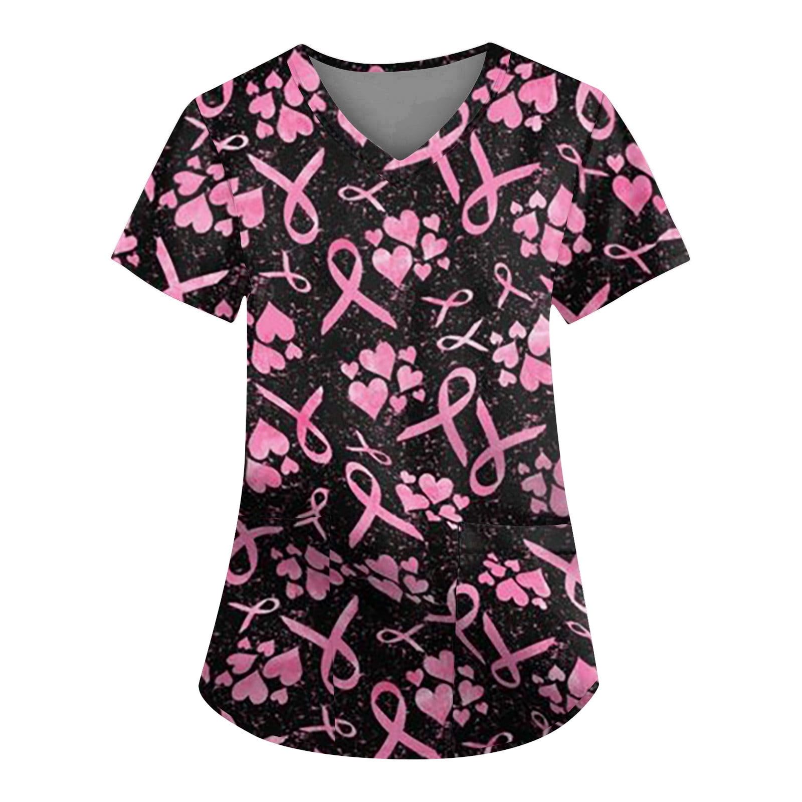 Nurses Scrubs Plus Size Short Sleeve Work Scrub Lady Beautiful Spring ...