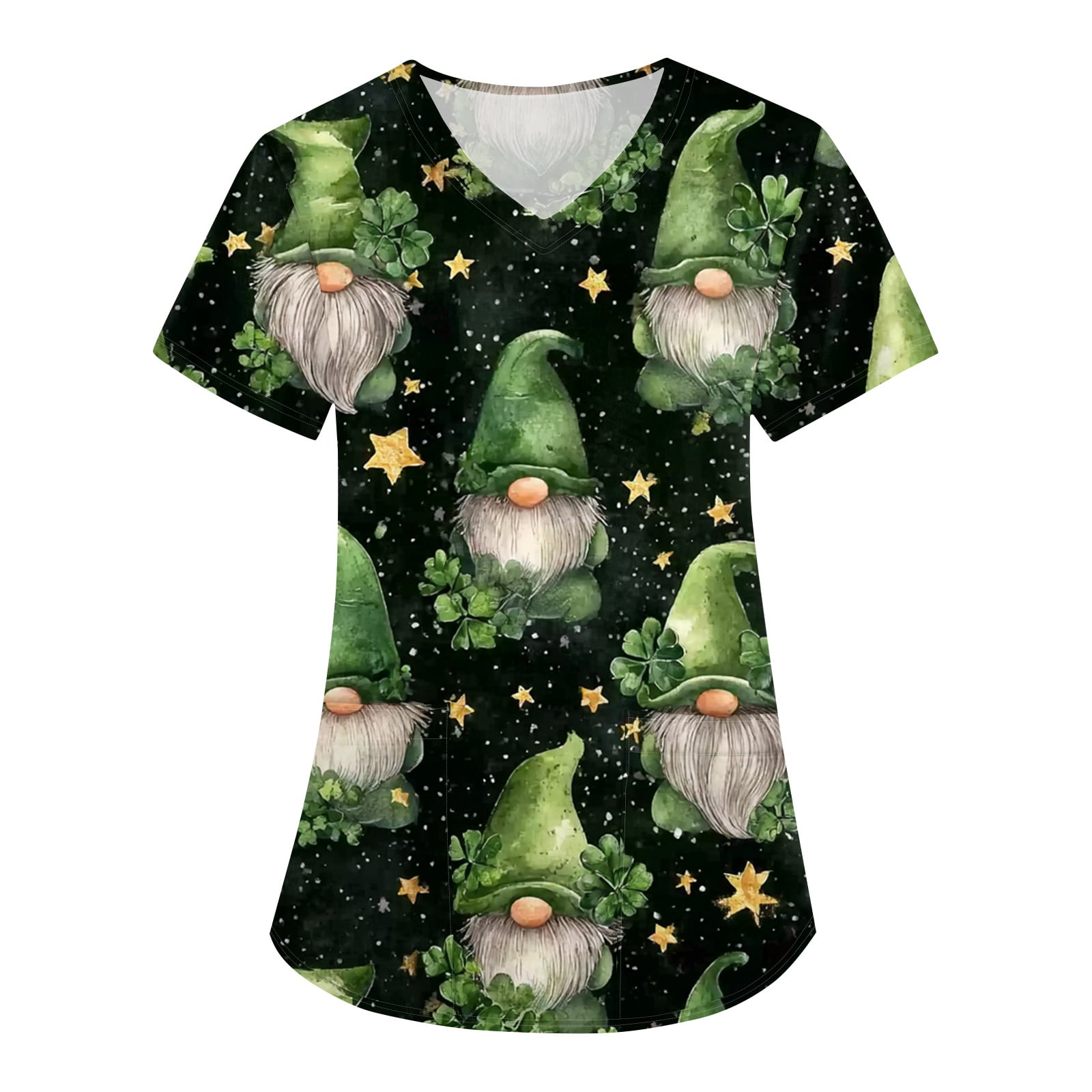 Nurses Uniform Scrub Tops Women V-Neck Scrubs Blouses for Women St ...