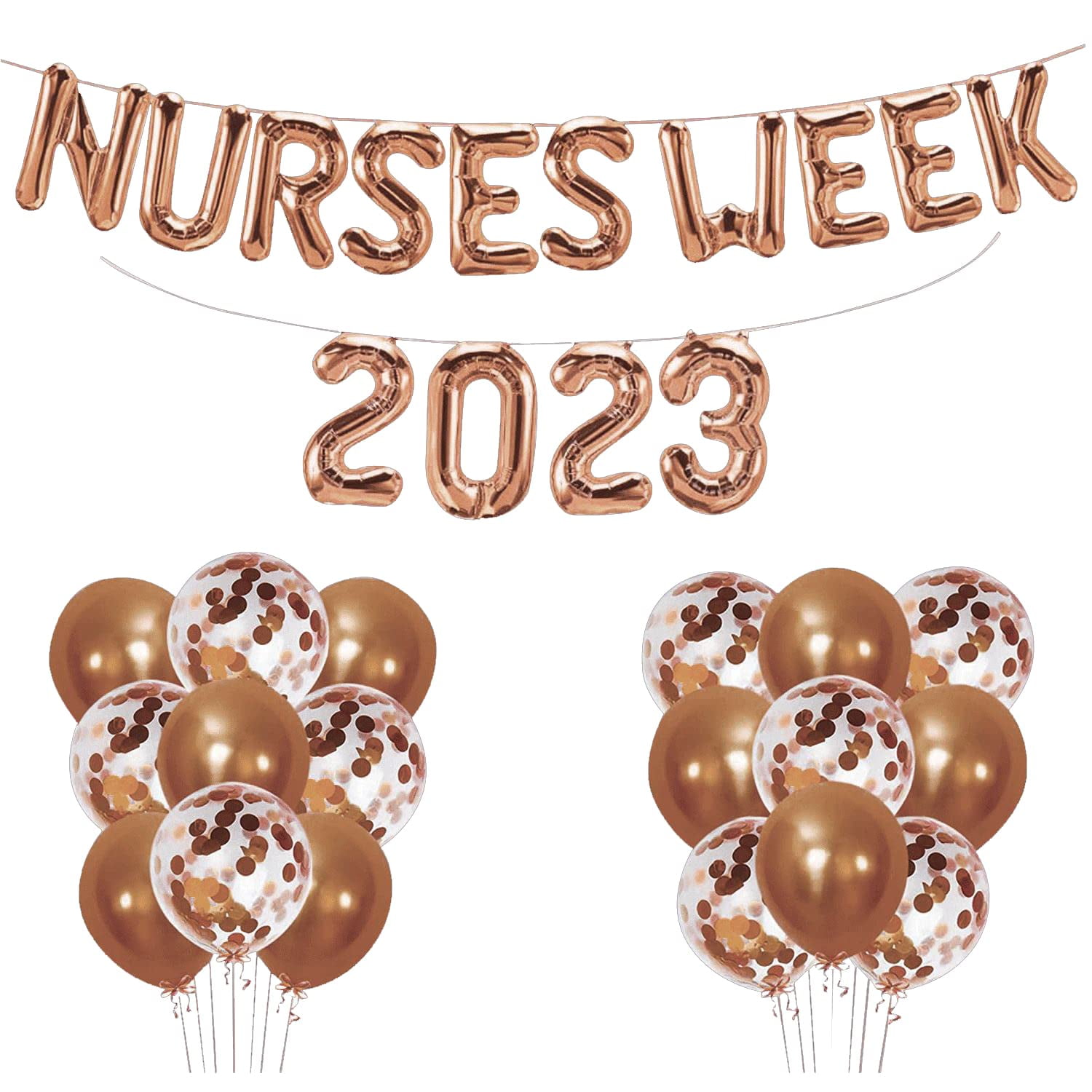 Nurses Week Balloons Rose CM31 Gold, 16 Inch - Nurse Graduation ...