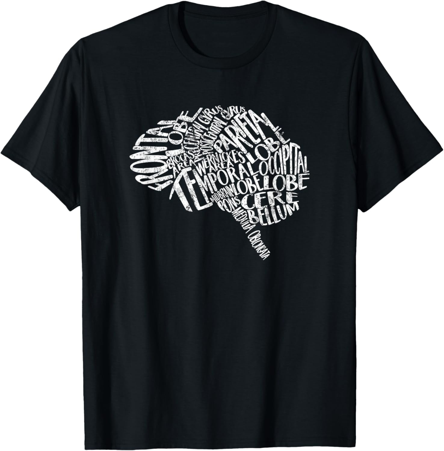 Nurses Week Brain Typography Tshirt RN Neuronurse Neurology T-Shirt ...