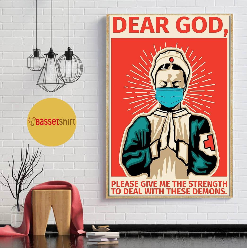 Nurses dear God praying poster 24 x 36 Inch Poster - Walmart.com