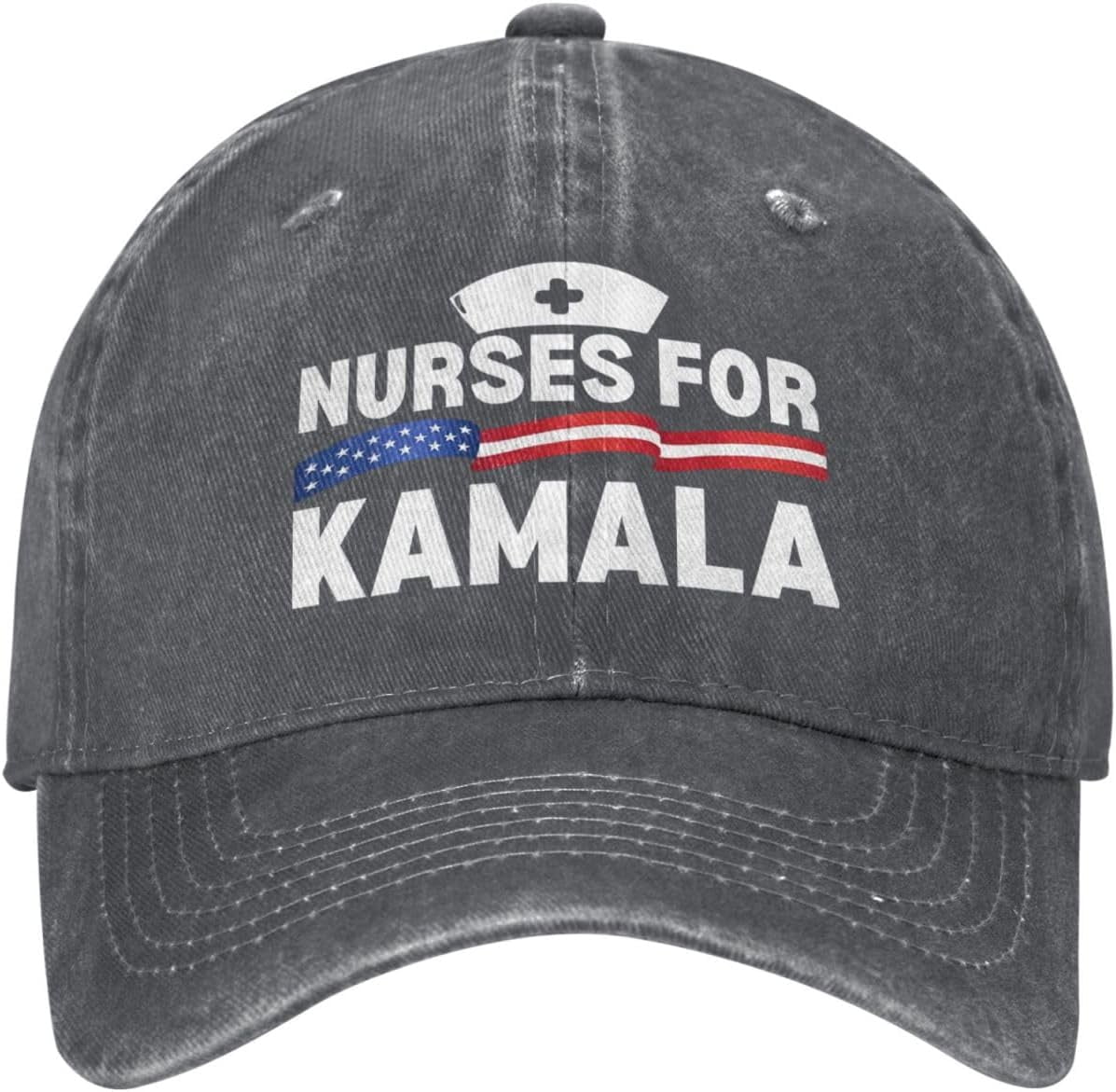 Nurses for Harris Watlz 2024 Presidential Election Denim Baseball Caps ...
