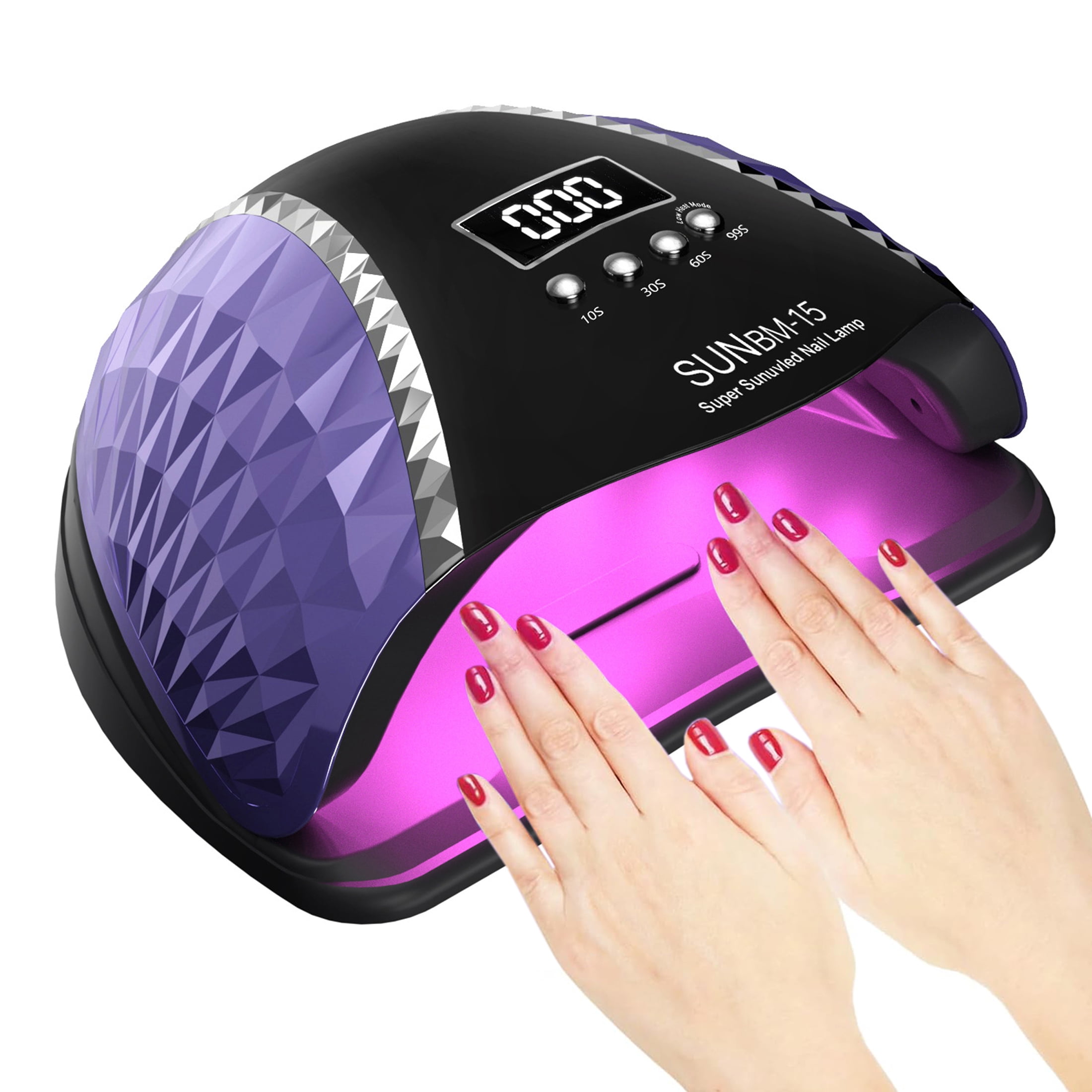 Nursetek UV Nail Lamp,180W UV Light for Nails Fast Curing Gel Nail Polish with LCD Display, Auto ...