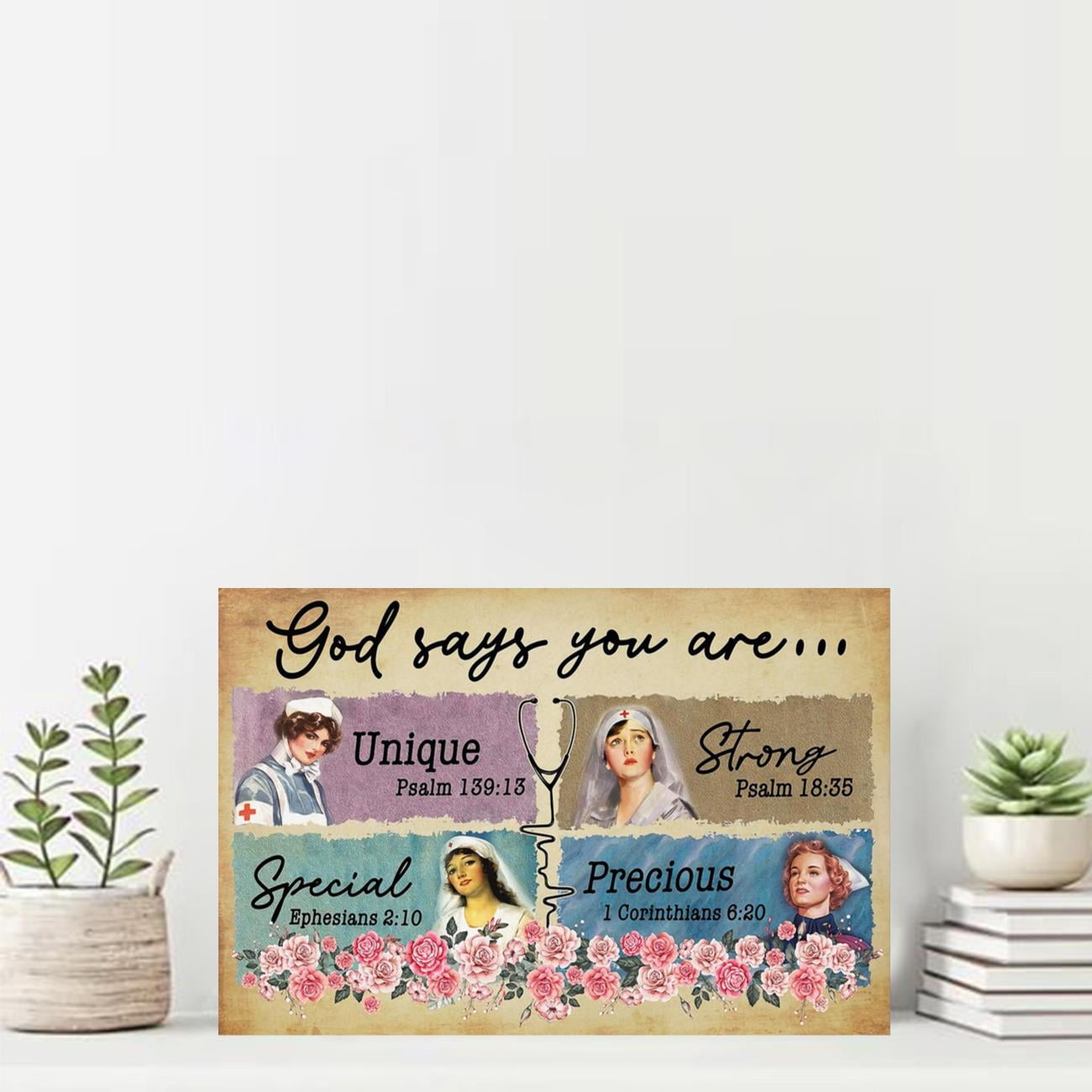 Nursing Assistant God Says You Are Unique Strong Special Precious ...