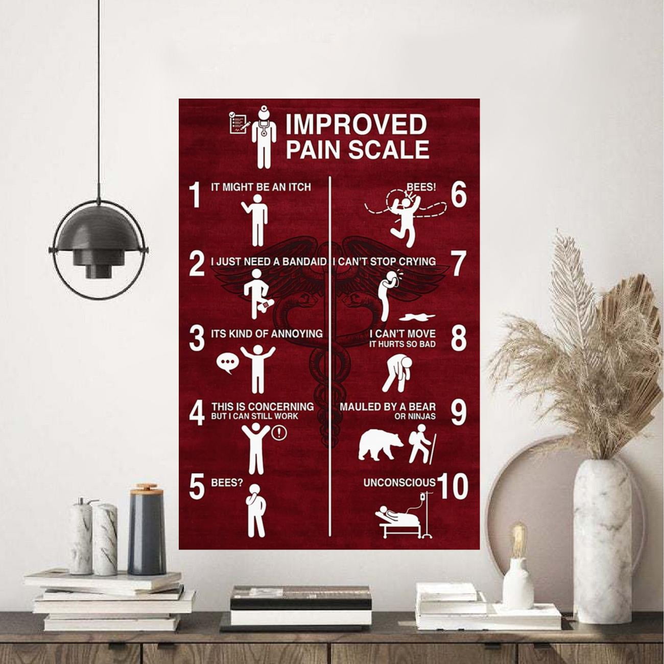 Nursing Assistant Improved Pain Scale Poster Nurse Poster Nursing ...