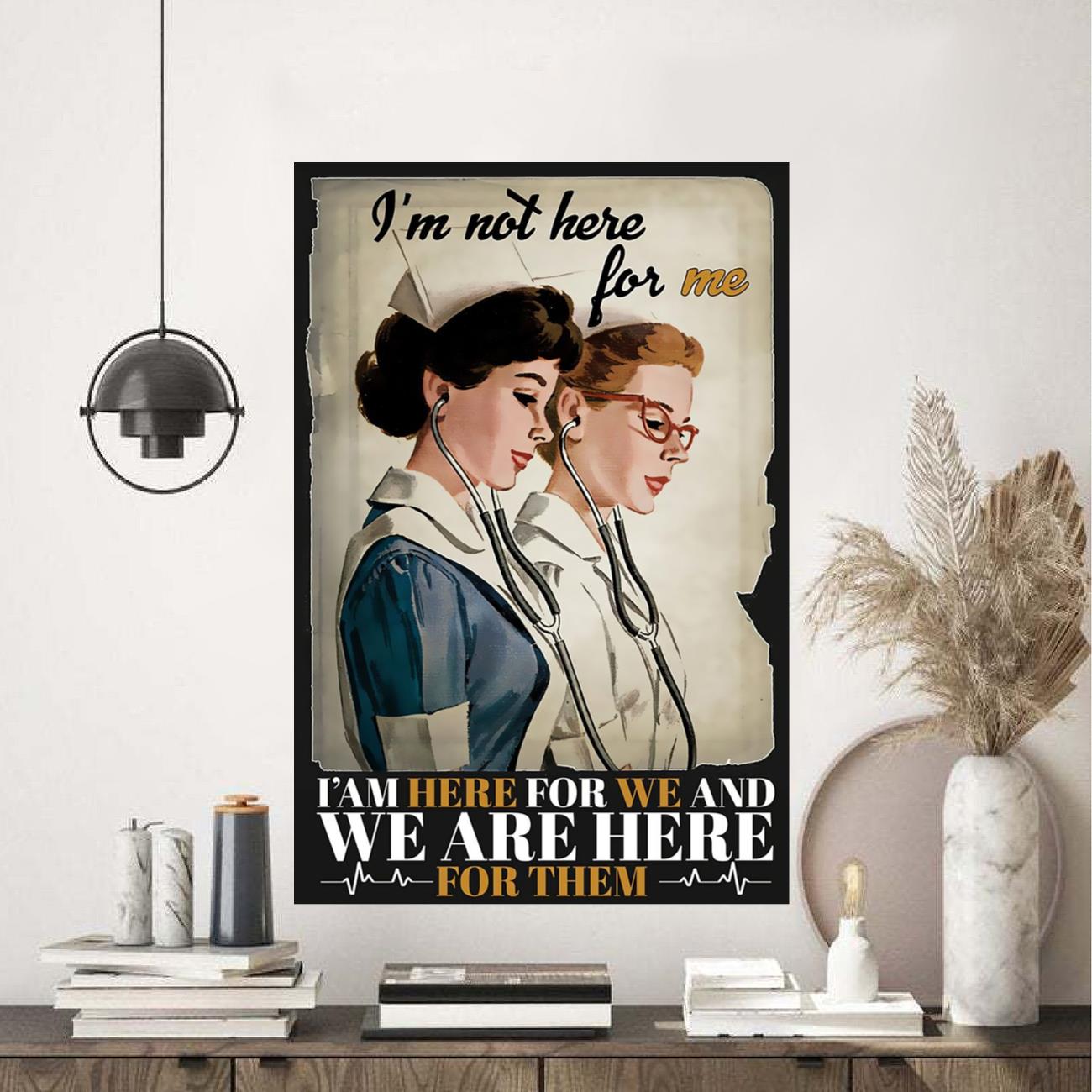 Nursing Assistant We Are Here Poster Nurse Poster Nursing Assistant ...