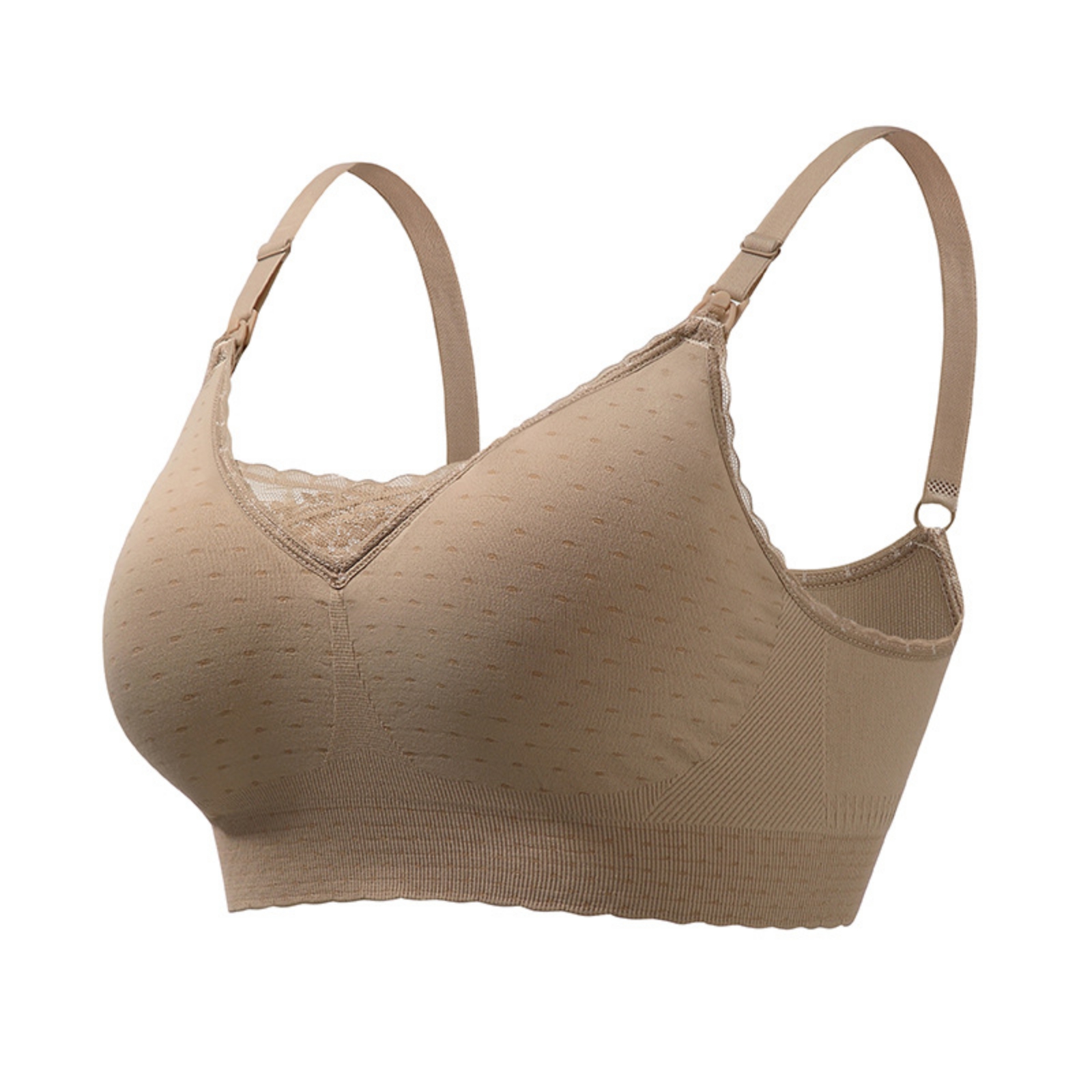 Nursing Bra Wireless Deep V Neck Maternity Nursing Bra Bralette ...