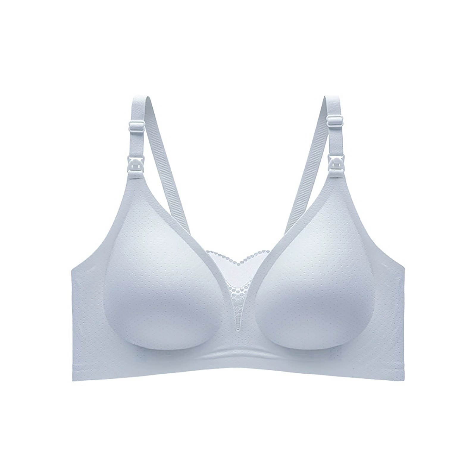 Nursing Bras Breastfeeding Seamless Maternity Bra Wireless Supportive ...