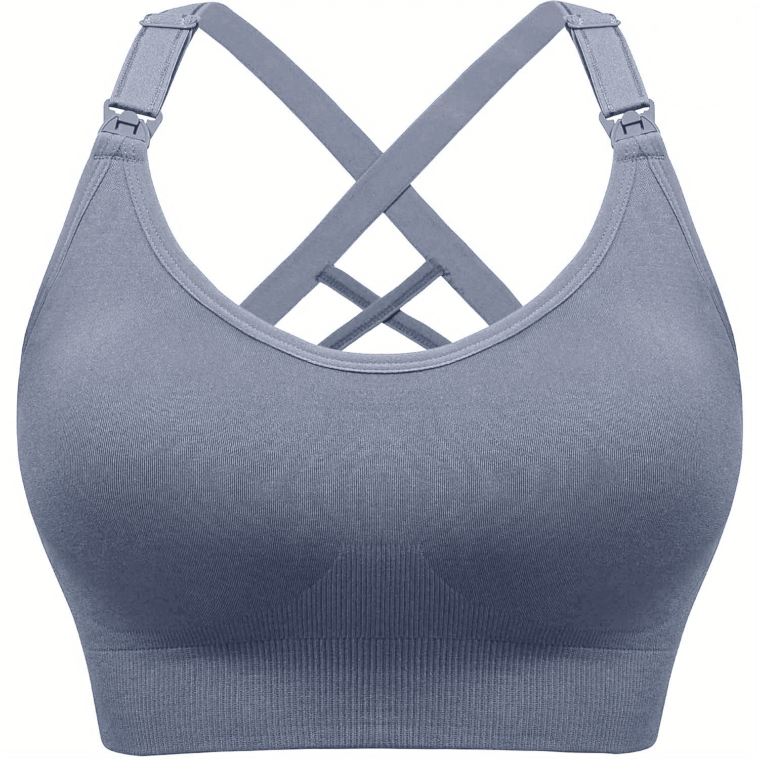 Nursing Bras for Breastfeeding, Seamless Nursing Sports Bra Support ...