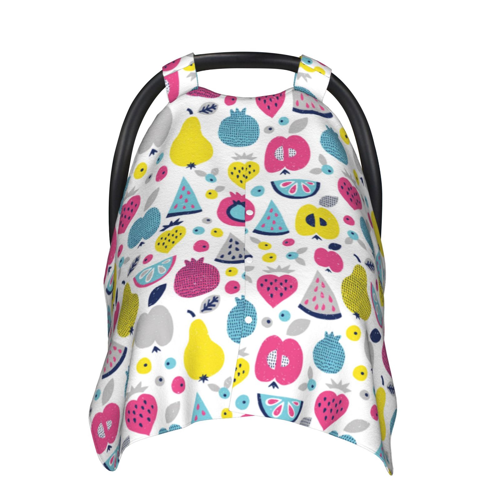 Nursing Cover for Breastfeeding Doodle fruits Soft Infant Car Seat ...