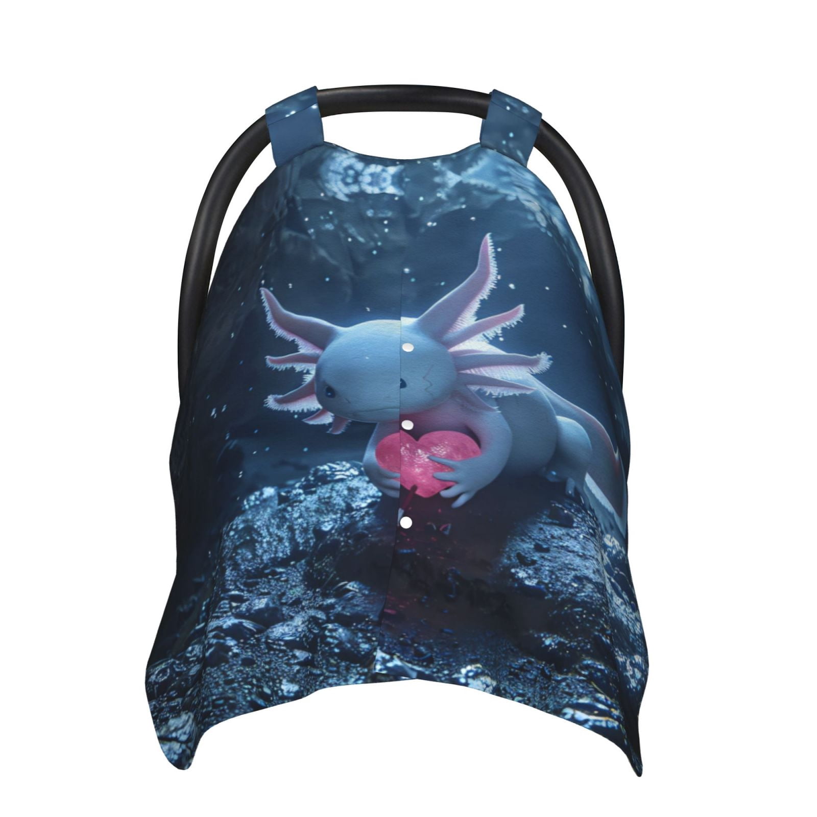 Nursing Cover for Breastfeeding Heart Axolotl Soft Infant Car Seat ...