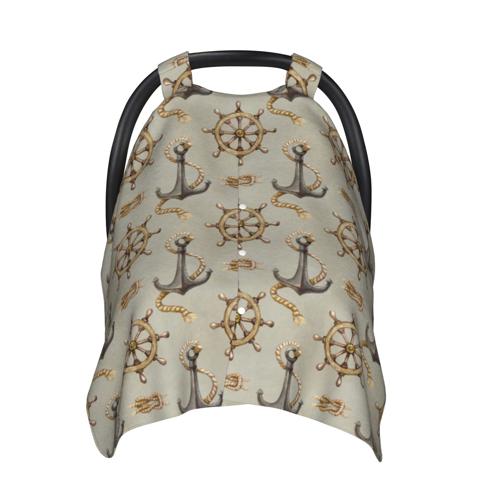 Nursing Cover for Breastfeeding vintage anchor rope rudder retro Soft ...