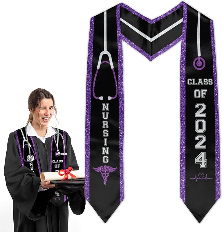 Nursing Graduation Stole Class of 2024 Nurse Graduation Sash Nursing ...