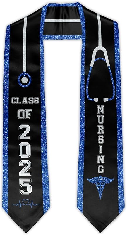 Nursing Graduation Stole Class of 2025 RN Graduation Sash Scarf for ...