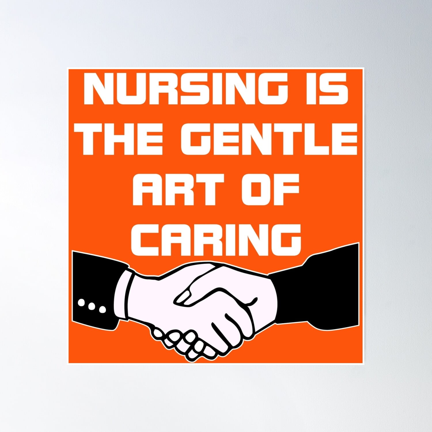 Nursing Is The Gentle Art Of Caring Poster Wall Art, Modern Wall Decor ...