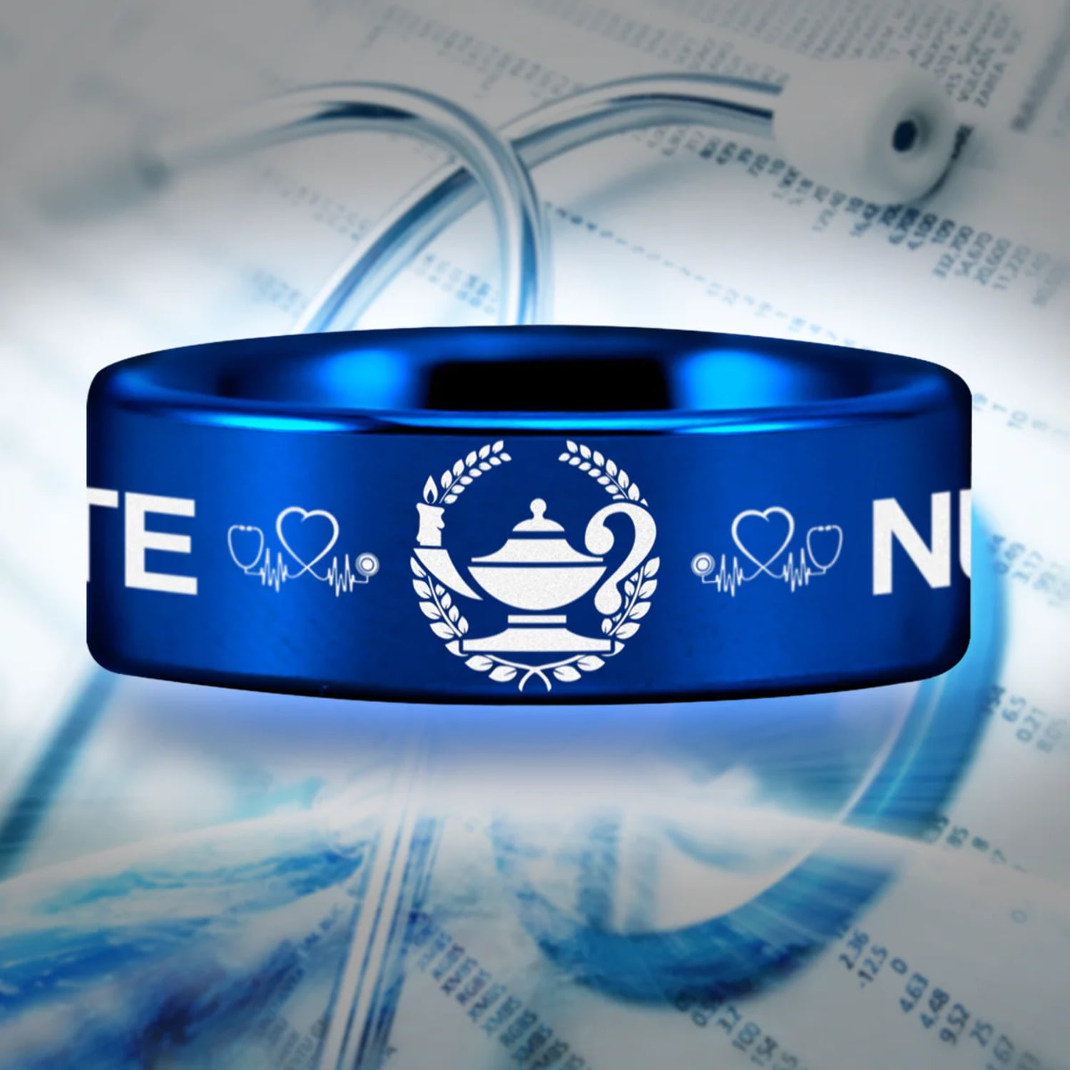 Nursing Lamp Graduation Tungsten Carbide Ring - Walmart.com