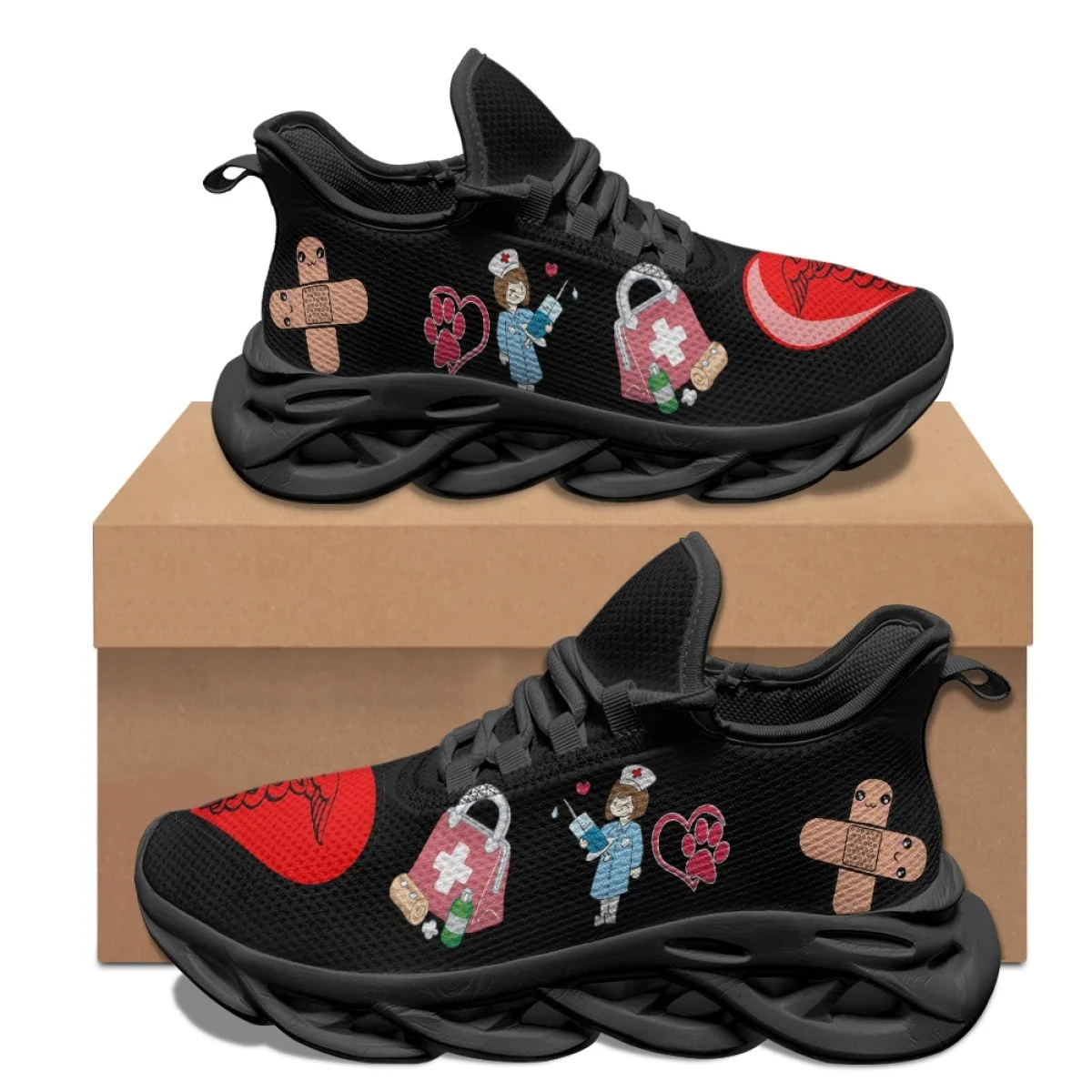 Nursing Mesh Sneakers Light Nonslip Running Shoes New Fashion Medical ...